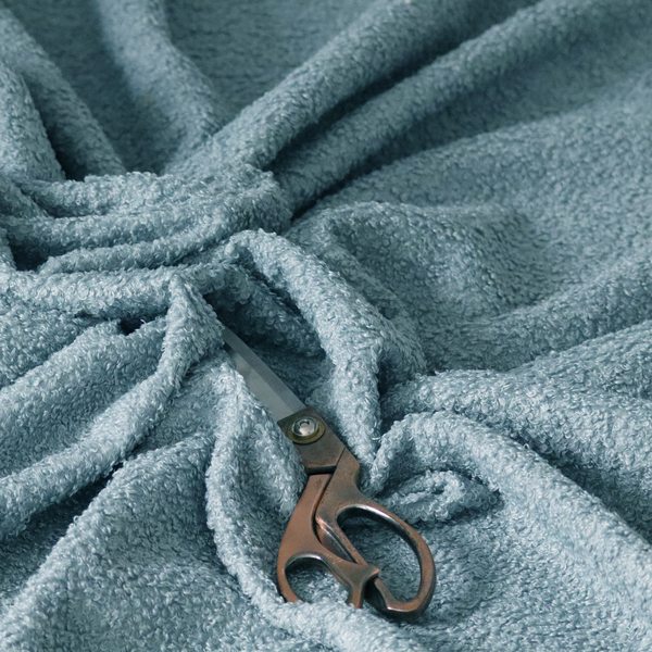 Pelican Boucle Weave Textured In Colour Blue Upholstery Fabric CTR-220 – Yorkshire Fabric Shop