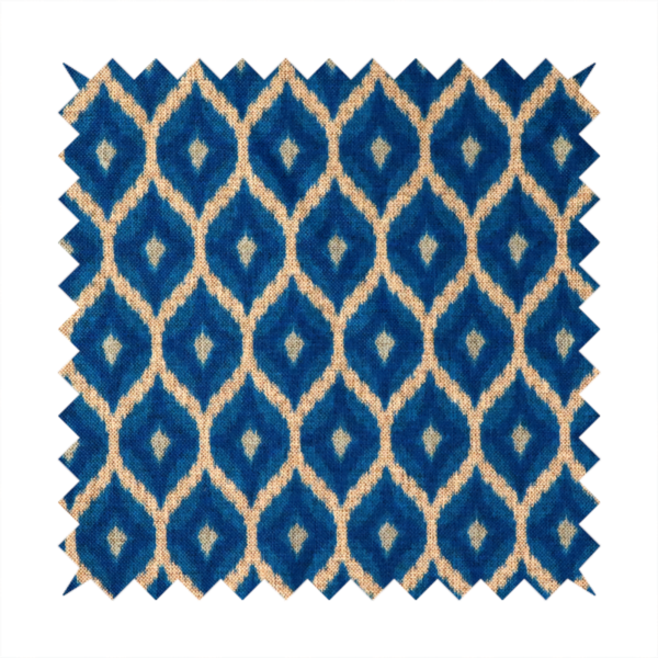 Boho-Chic Blue Diamond Upholstery Fabric DP-137 – Yorkshire Fabric Shop