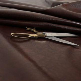 Faux Leather Bicast Expresso Brown Colour Heritage Aged Effect Look Up ...
