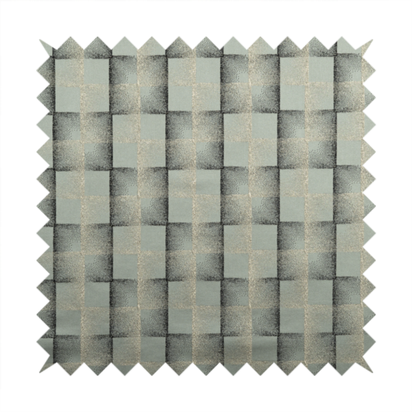 Casa Textured Uniformed Block Shine Pattern Silver Furnishing Fabric C ...