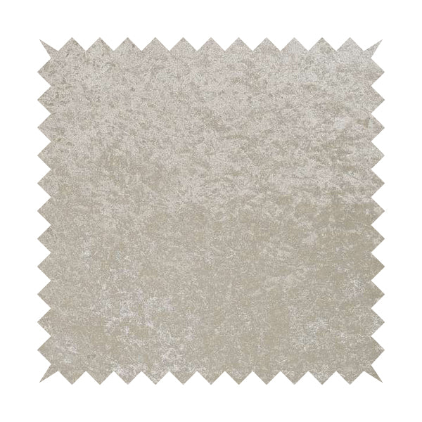 Geneva Crushed Velvet Upholstery Fabric In Cream Colour – Yorkshire ...