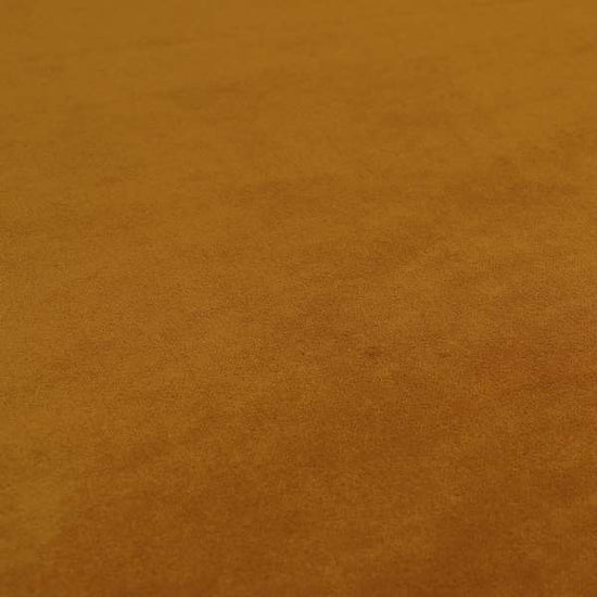 Giovanni Matt Plain Velvet Upholstery Fabric In Honey Orange Colour ...