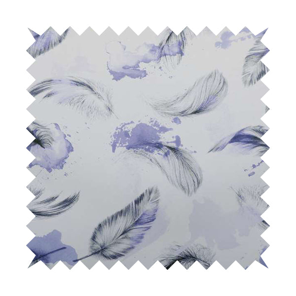 Saleem Printed Velvet Leaf Pattern Velour Soft Velvet Purple Colour Up ...